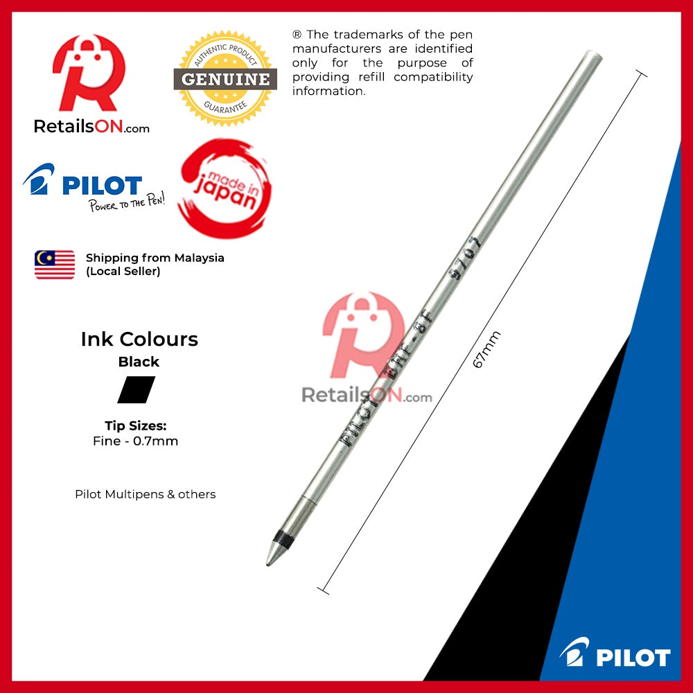Pilot RF-8F (BRFS) Ballpoint Refill - Black / [ORIGINAL] – RetailsON ...