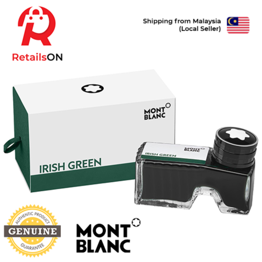 Montblanc Ink Bottle 60ml - Irish Green / Fountain Pen Ink Bottle (ORI ...